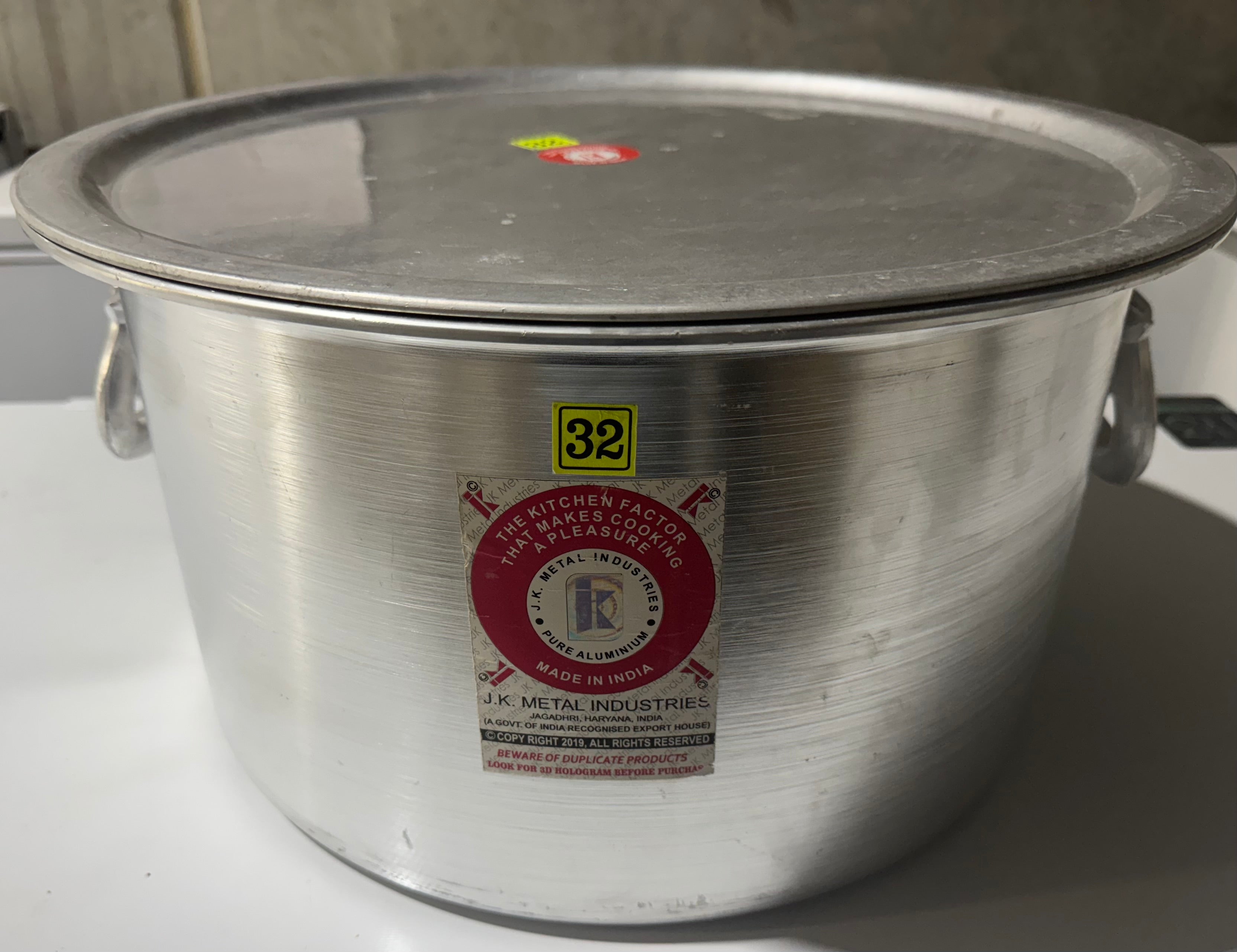 Biriyani Chembu With Lid (Aluminium Patila) 40 Size – Click@Home